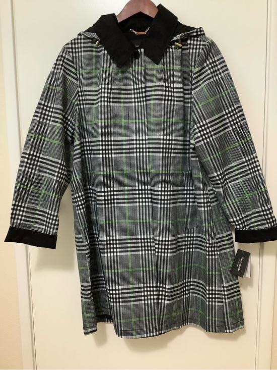 kate spade | Jackets & Coats | Kate Spade Plaid Short Rain Coat | Poshmark